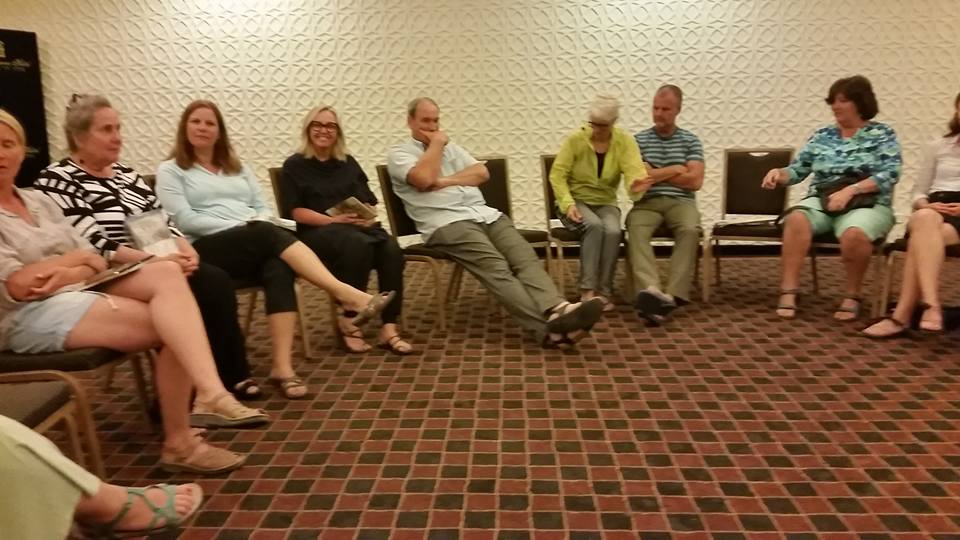 Group Discussion at night - Biblos Foundation